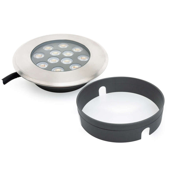 VBD-UL-1201-1500-xxxx-I 6 inch Outdoor Round Shallow Recessed inground
