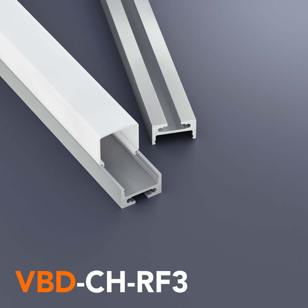 VBD-CH-RF3 LED Aluminum Channel - Adjustable Lengths