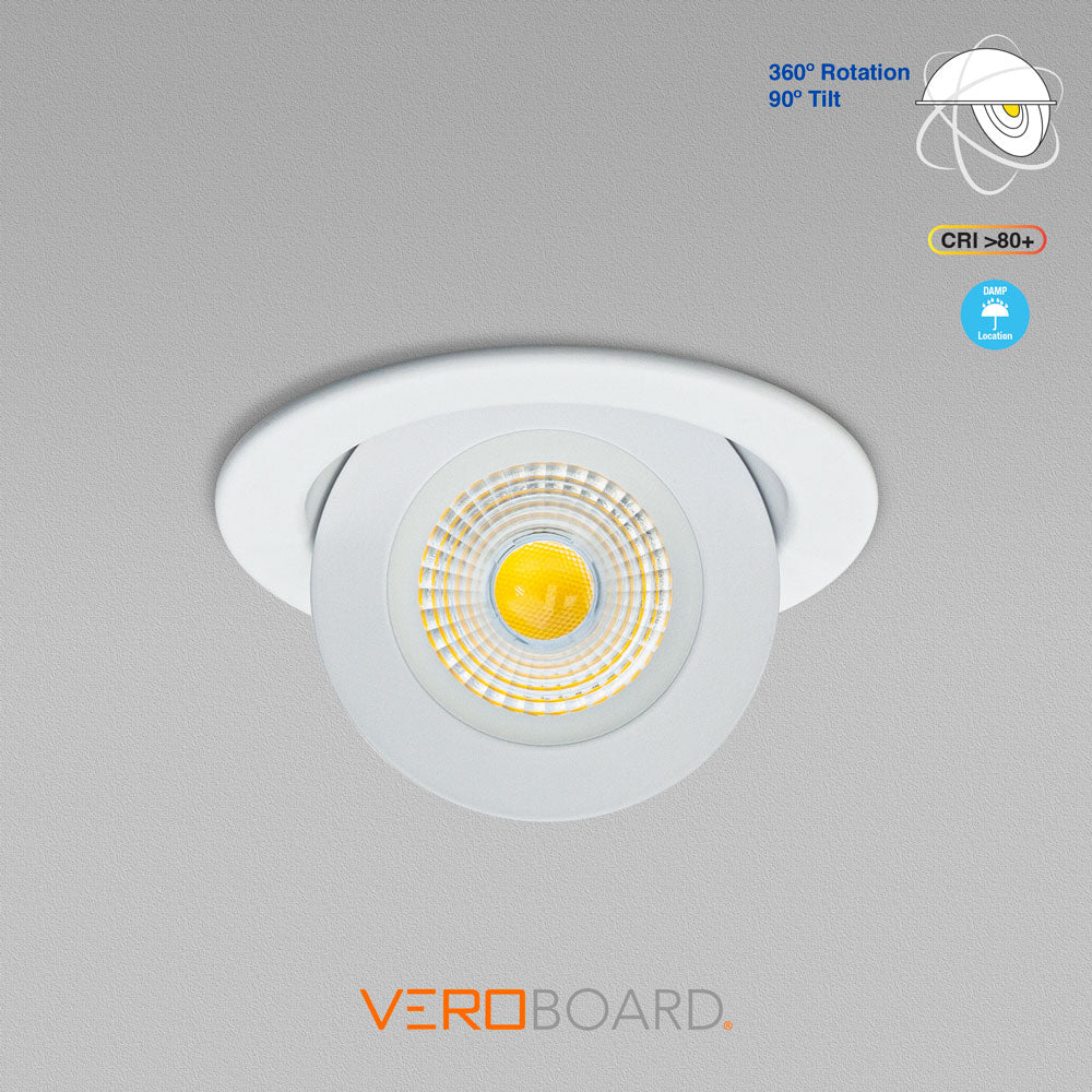 4 inch Round Gimbal Ceiling Light - LED-4-S9W-1224V