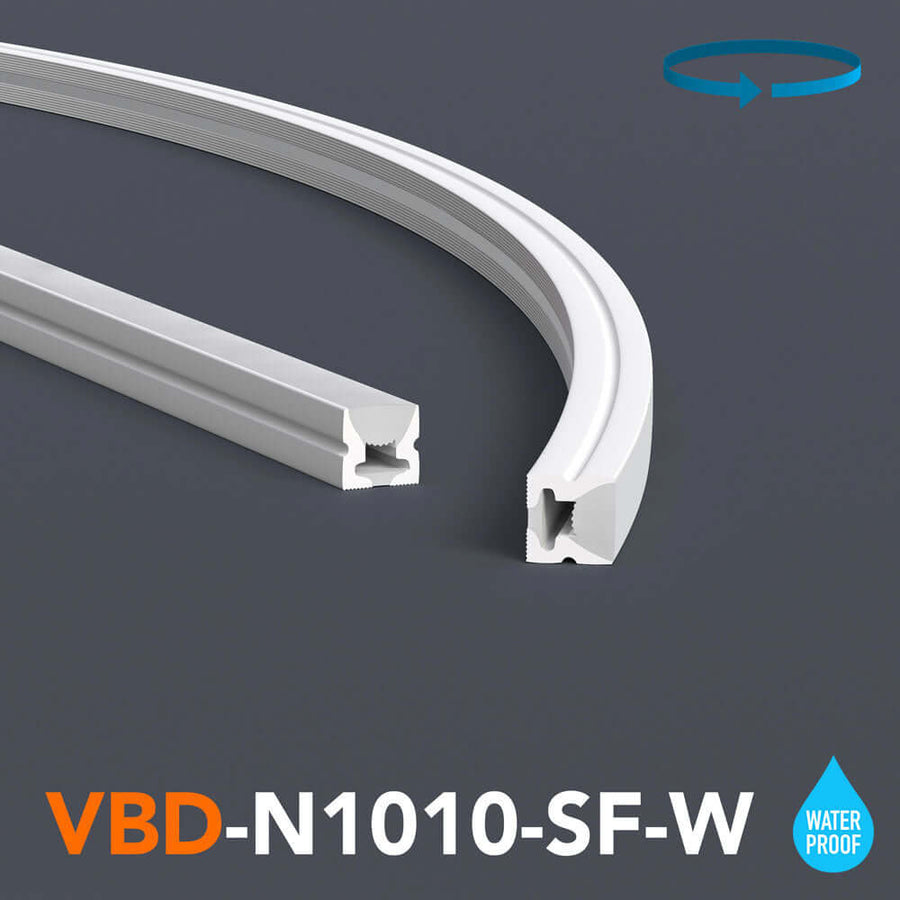 VBD-N1010-SF-W White Silicone Flexible LED Neon channel