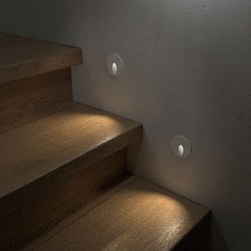 VBD-RD25-1W-3K-WH Round LED Step Lights