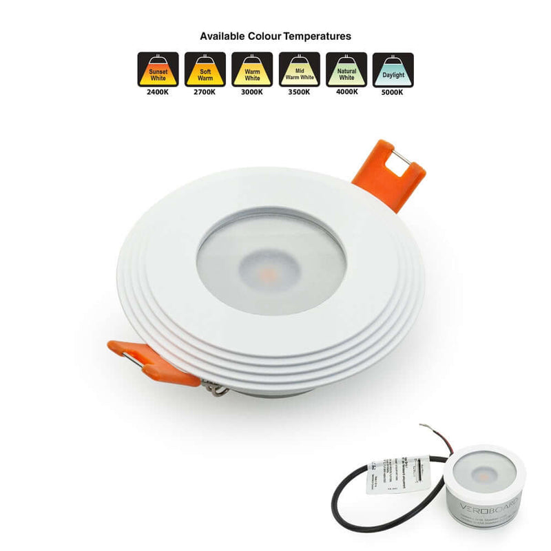 VBD-MTR-3W Low Voltage IC Rated Recessed Light Trim