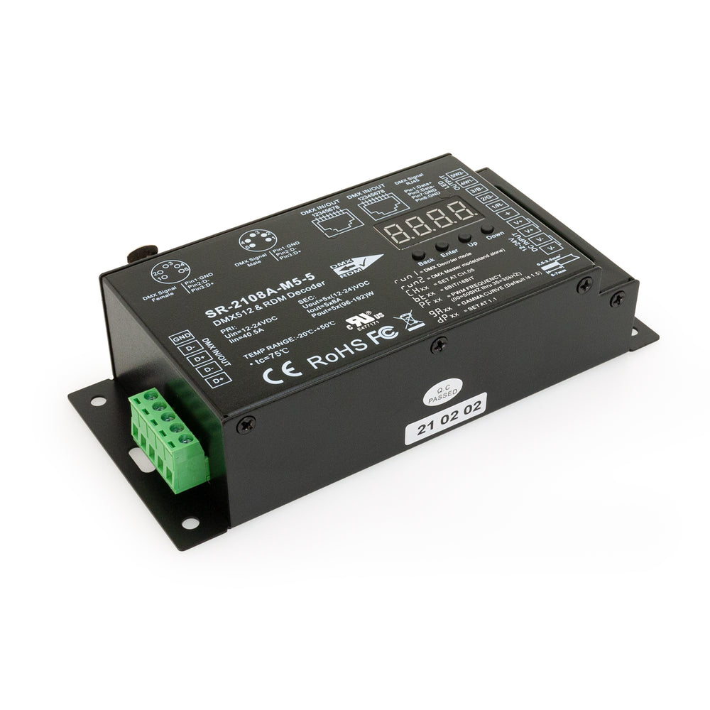 SR-2108A-M5-5, DMX512 and RDM Decoder