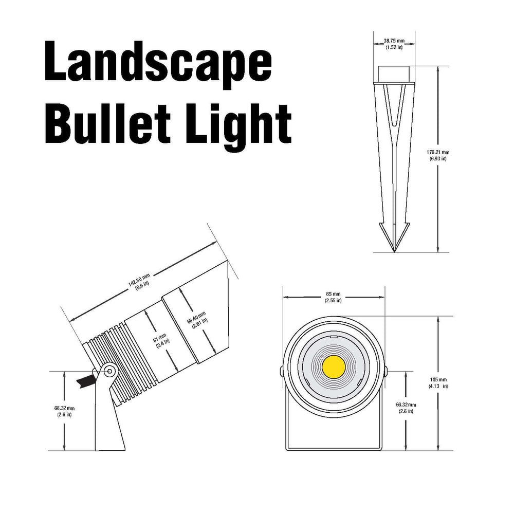 UL-1012-MR16-A-54 Landscape Bullet Light