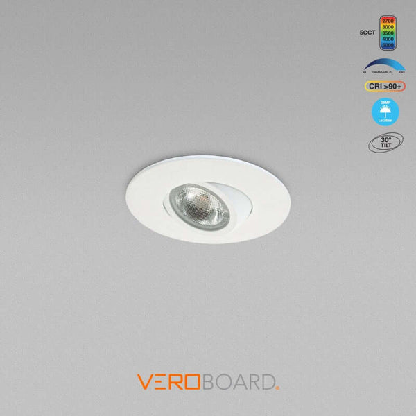 2 inch Round Mini LED Recessed Gimbal Ceiling Light