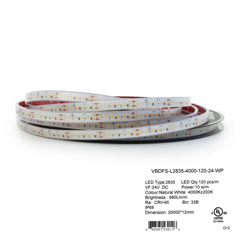 VBDFS-L2835-xxxx-120-24-WP Weatherproof LED Strip
